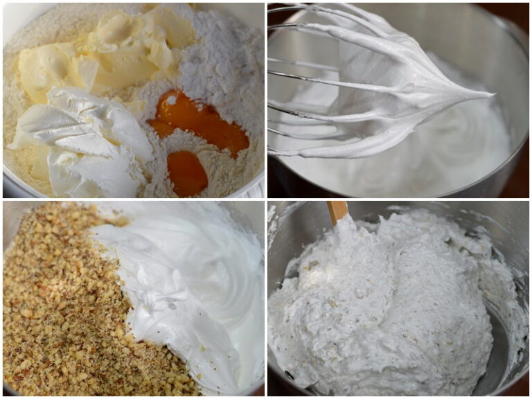 Cosulete fragede cu gem si bezea cu nuca - Diva in Bucatarie