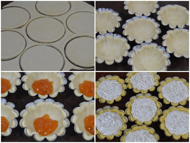 Cosulete fragede cu gem si bezea cu nuca - Diva in Bucatarie