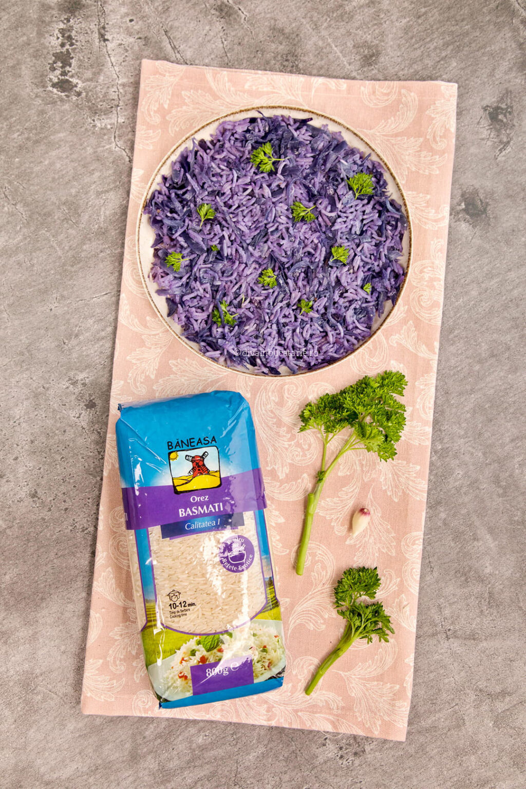 Orez violet colorat natural - Diva in Bucatarie